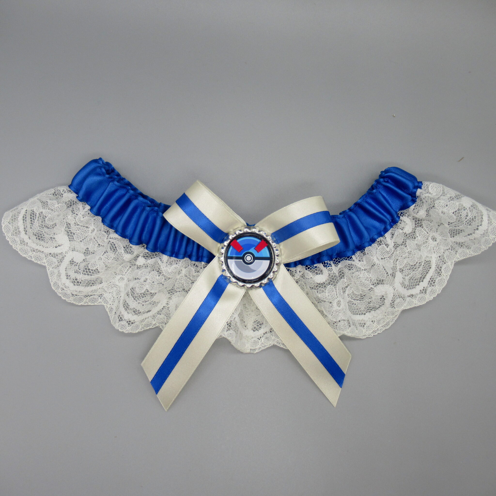 Pokemon The Great Ball Blue Poke Ball Lace Bridal Wedding Garter – Set ...