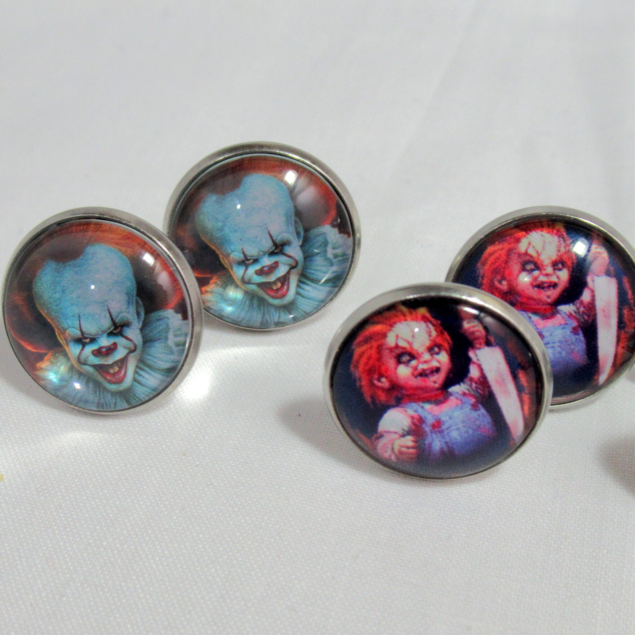 Horror Halloween Silver Cufflinks. – GracefulGarters