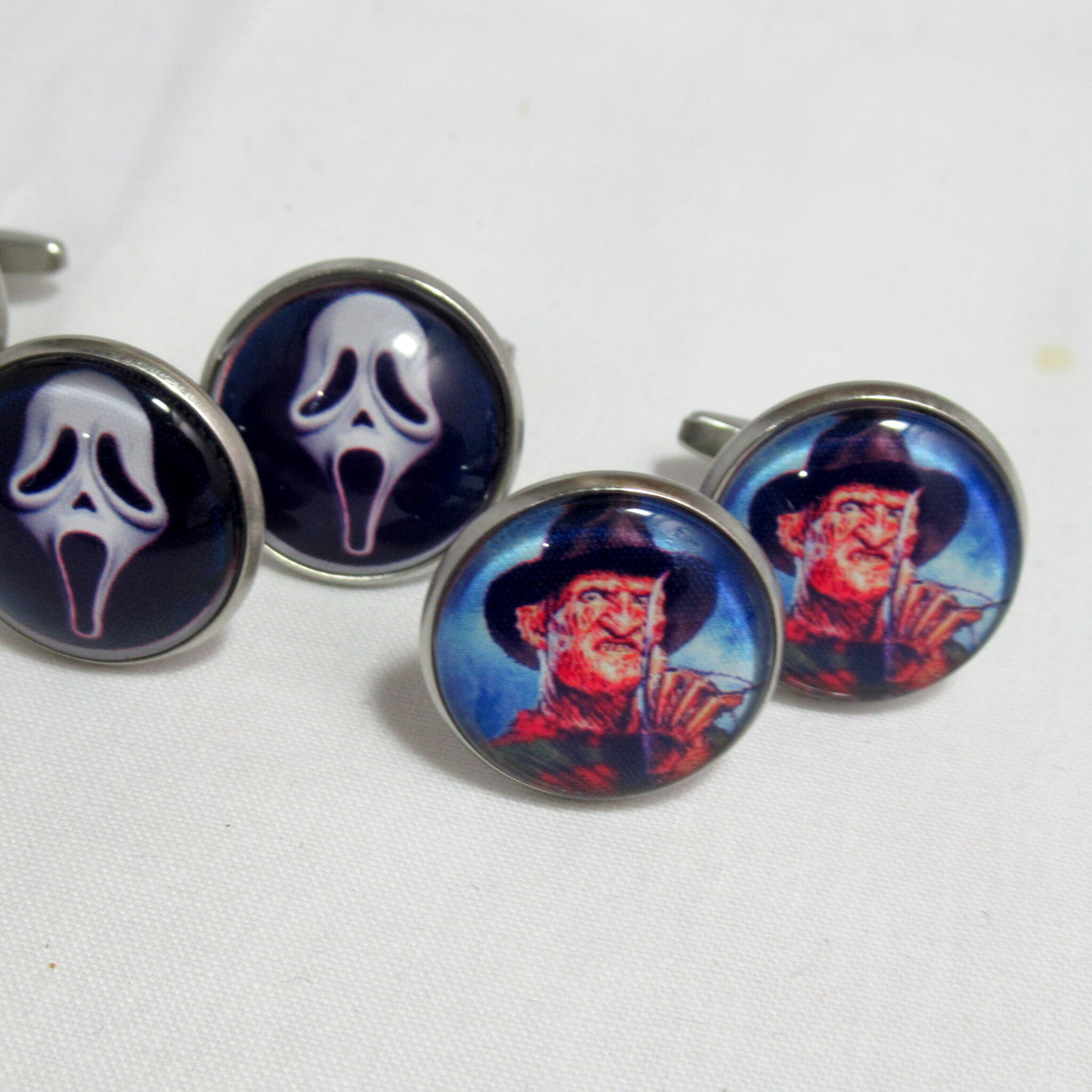 Horror Halloween Silver Cufflinks. – GracefulGarters