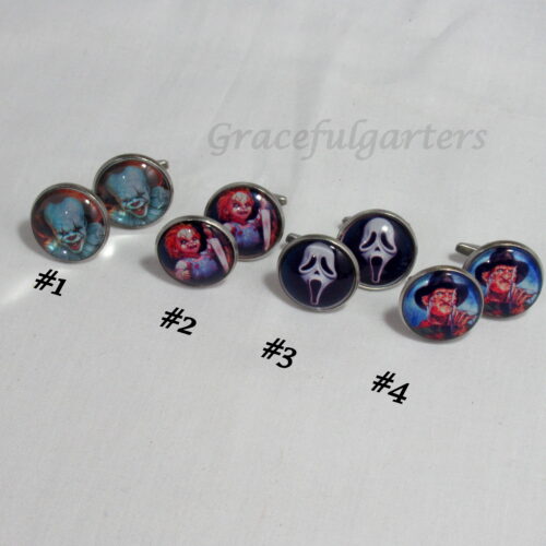 Horror Halloween Silver Cufflinks. – GracefulGarters