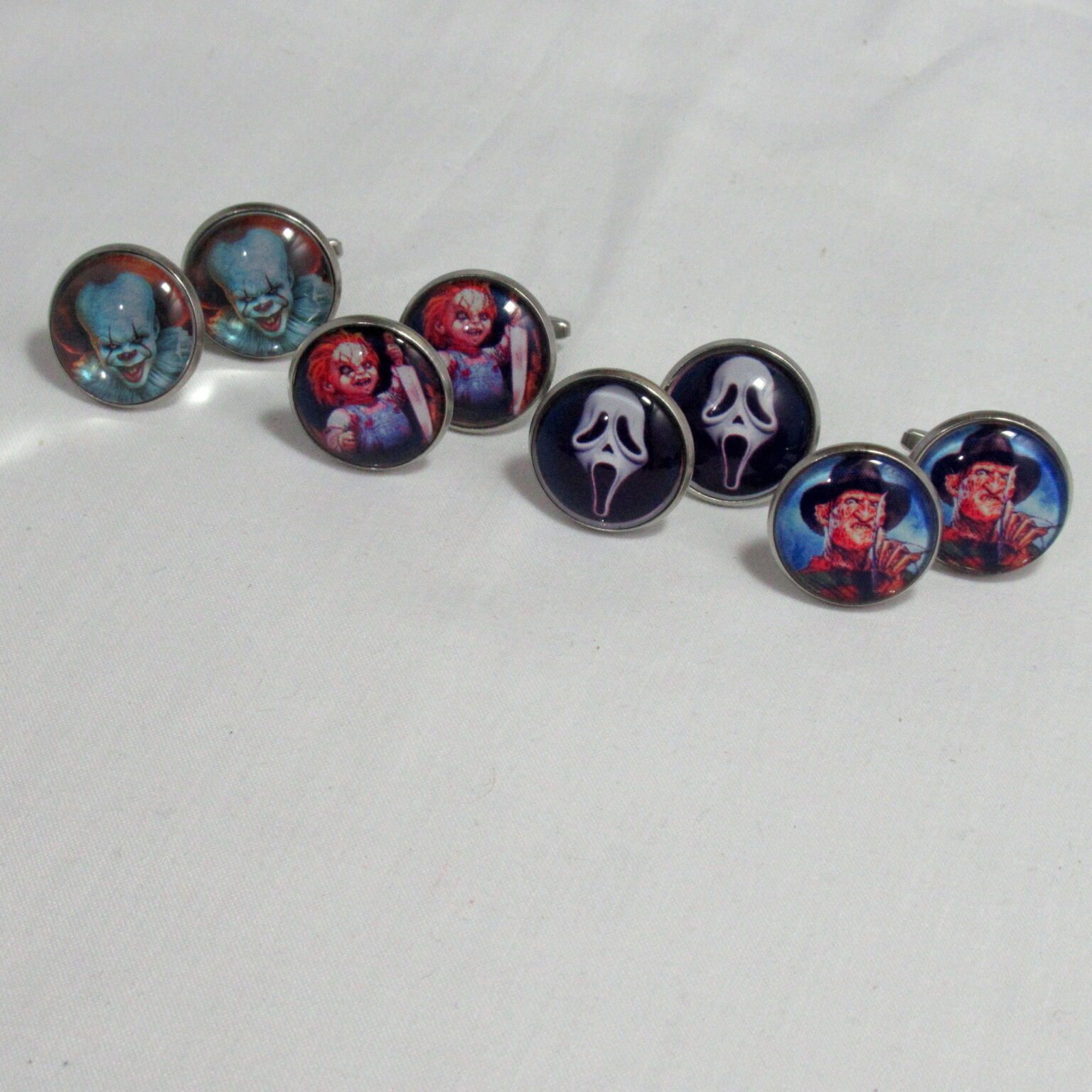 Horror Halloween Silver Cufflinks. – GracefulGarters