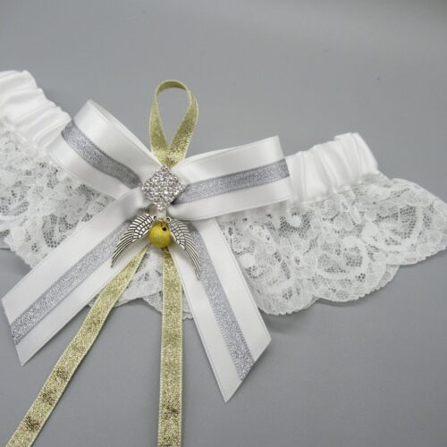 Harry Potter Golden Snitch Quidditch Lace Wedding Garter. – GracefulGarters