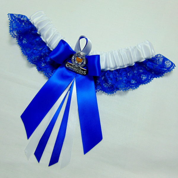 Leicester City Football Team Lace Bridal Wedding Garter - GracefulGarters