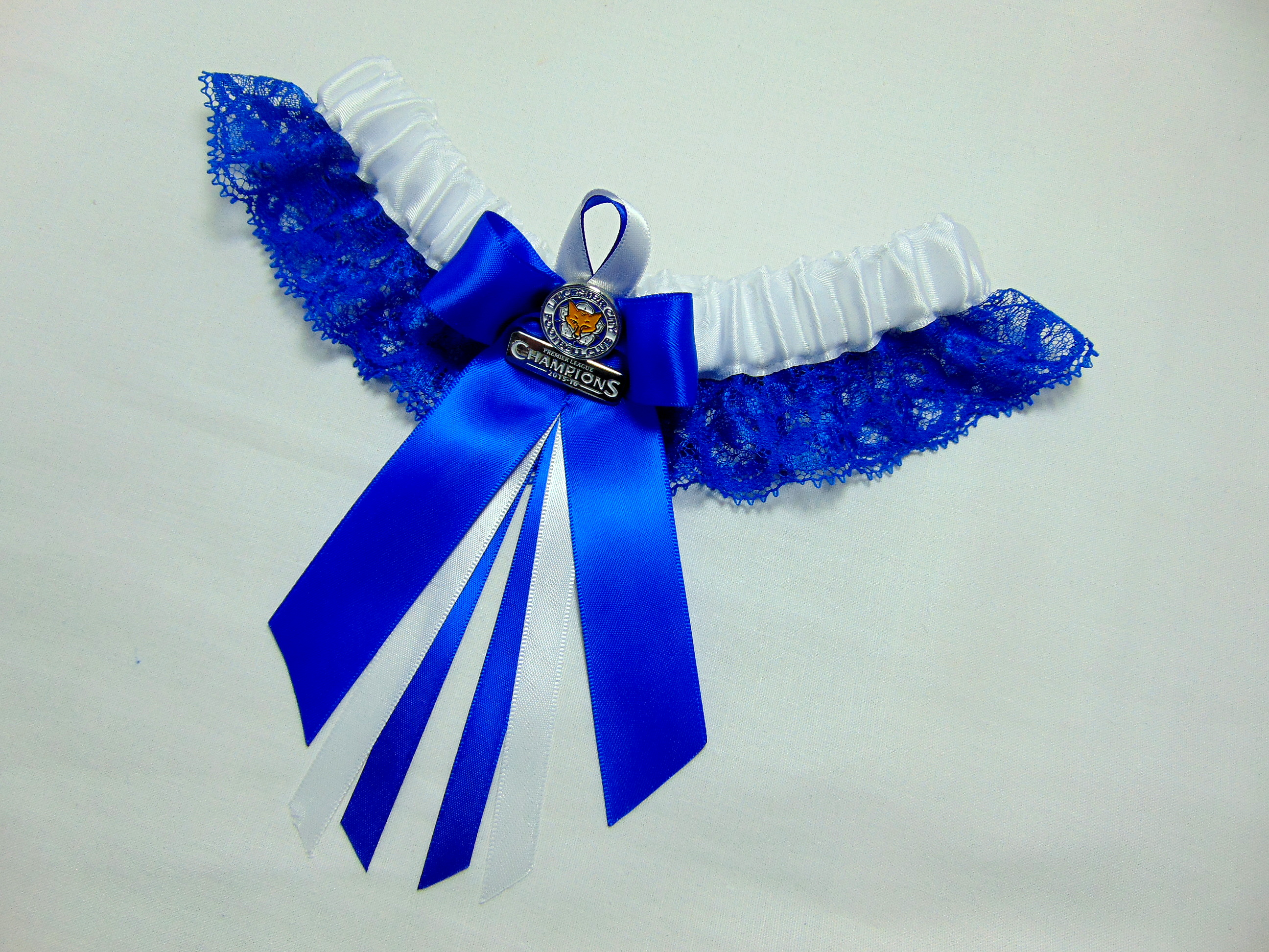 Leicester City Football Team Lace Bridal Wedding Garter - GracefulGarters