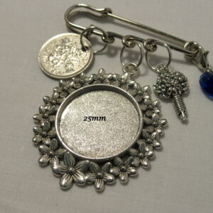 Photo Charm Bridal Pin Something old Something New Borrowed Blue Pin ...