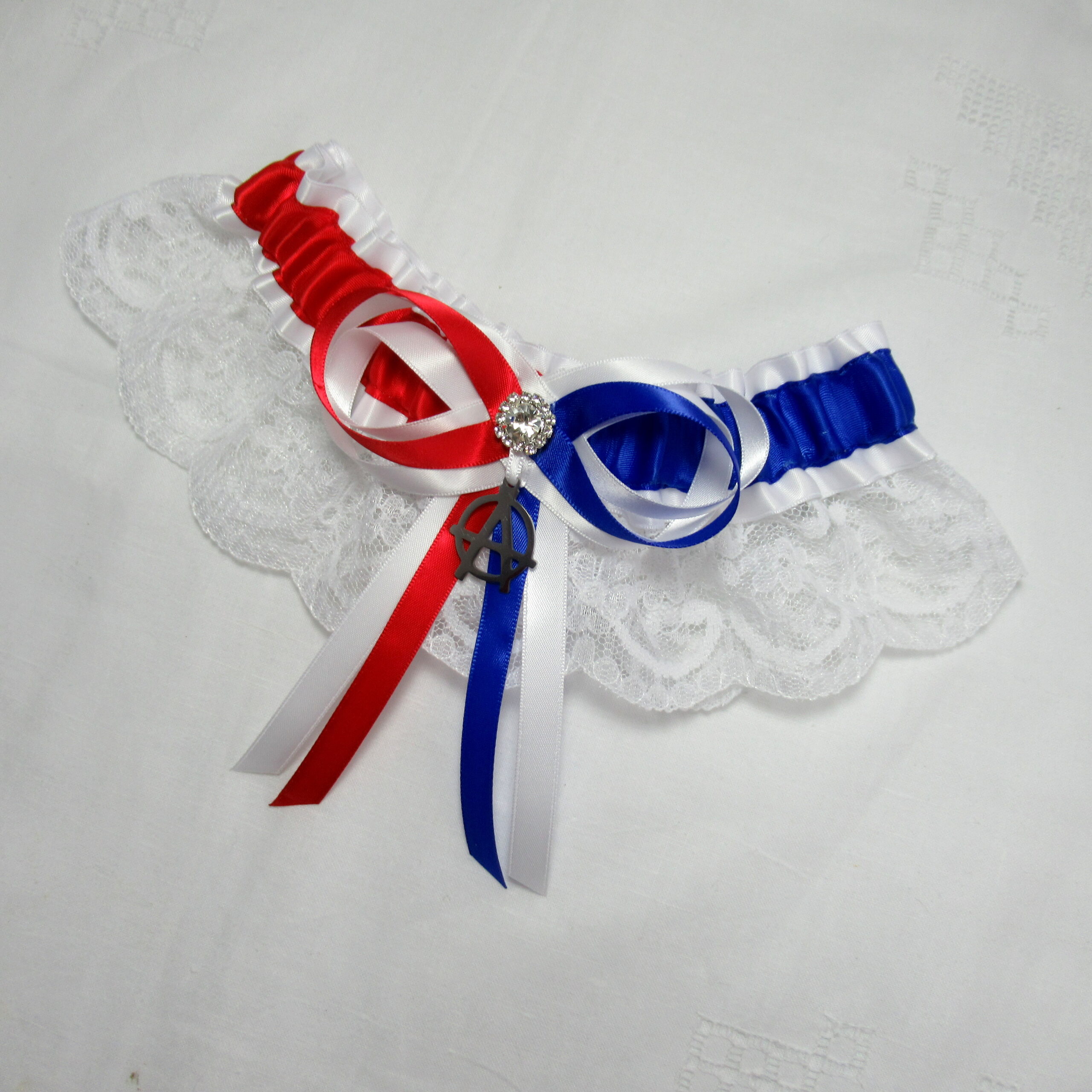 Avengers Half n Half Superhero Lace Bridal Wedding Garter ...