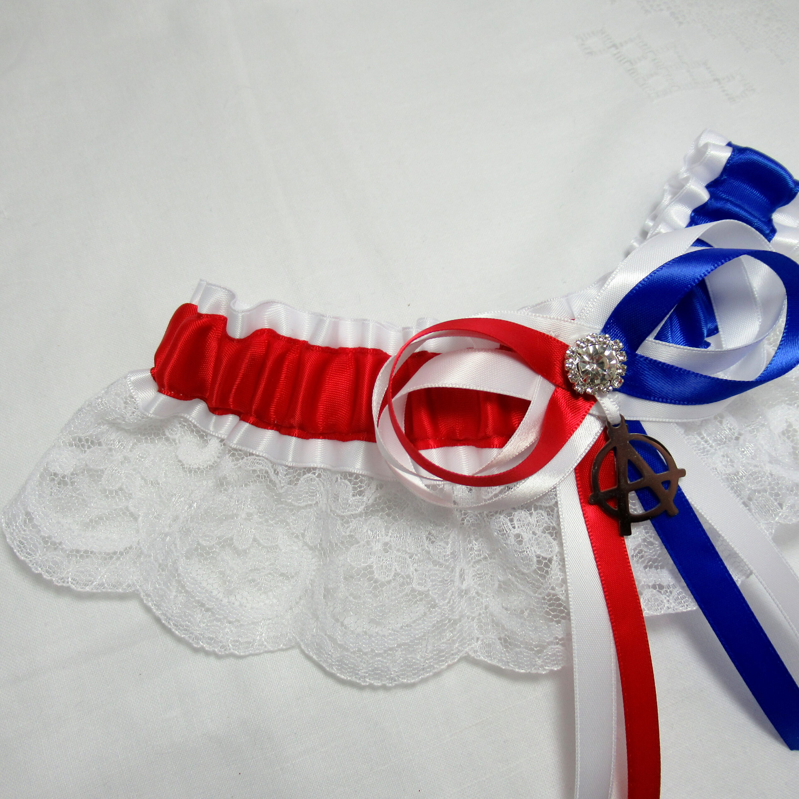 Avengers Half n Half Superhero Lace Bridal Wedding Garter ...