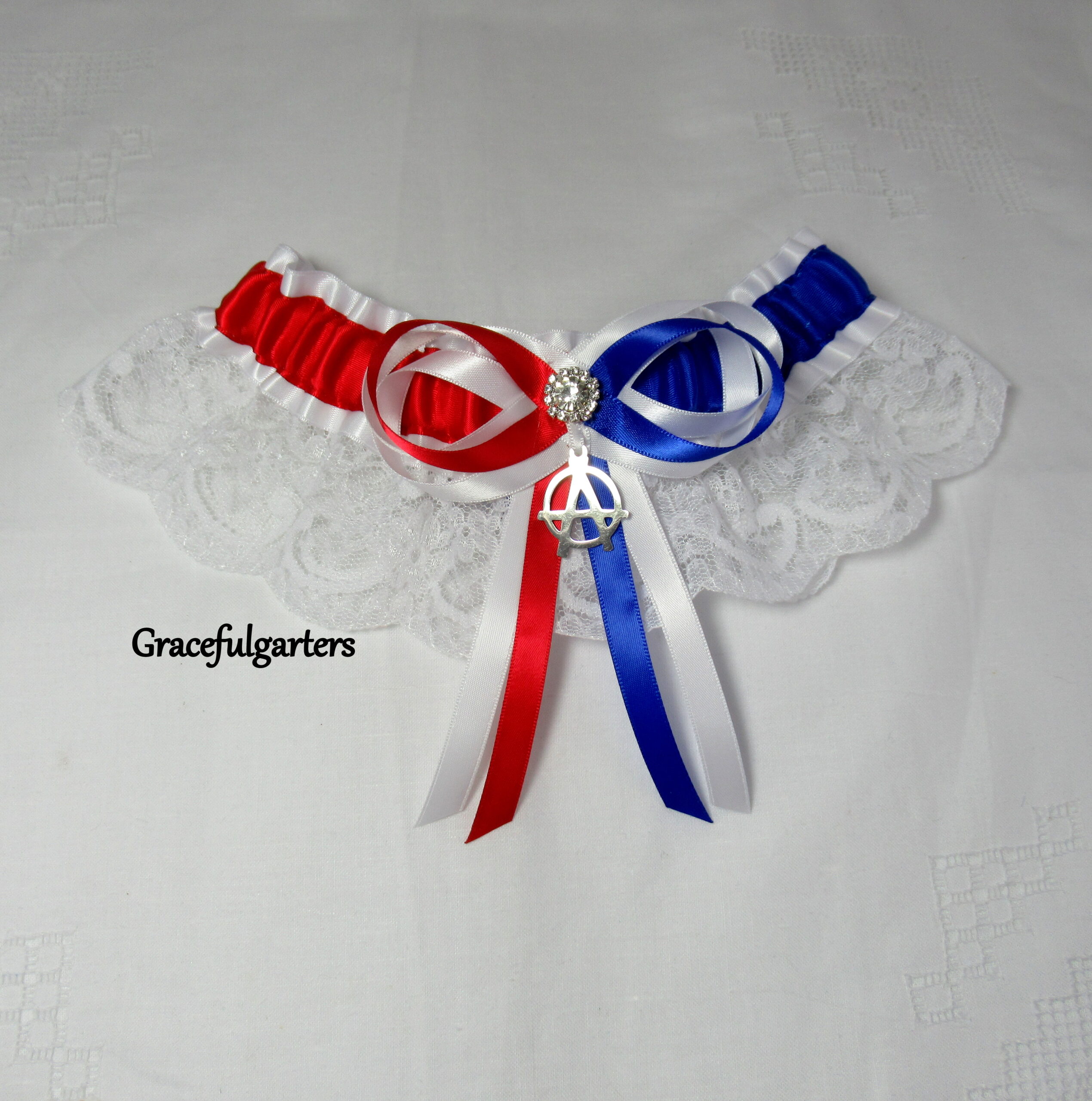 Avengers Half n Half Superhero Lace Bridal Wedding Garter ...