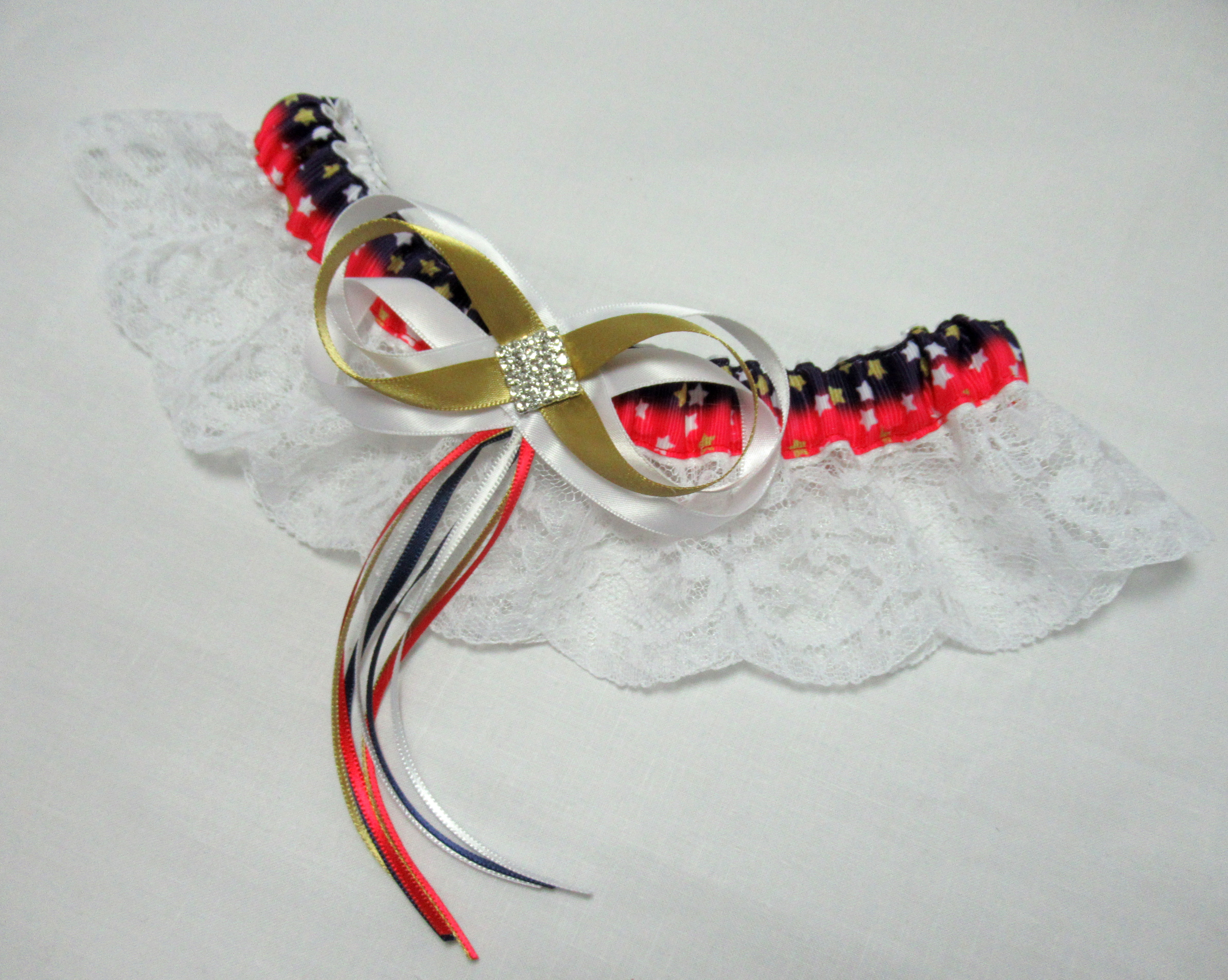 Stars Superhero Themed Lace Bridal wedding Garter Set - GracefulGarters