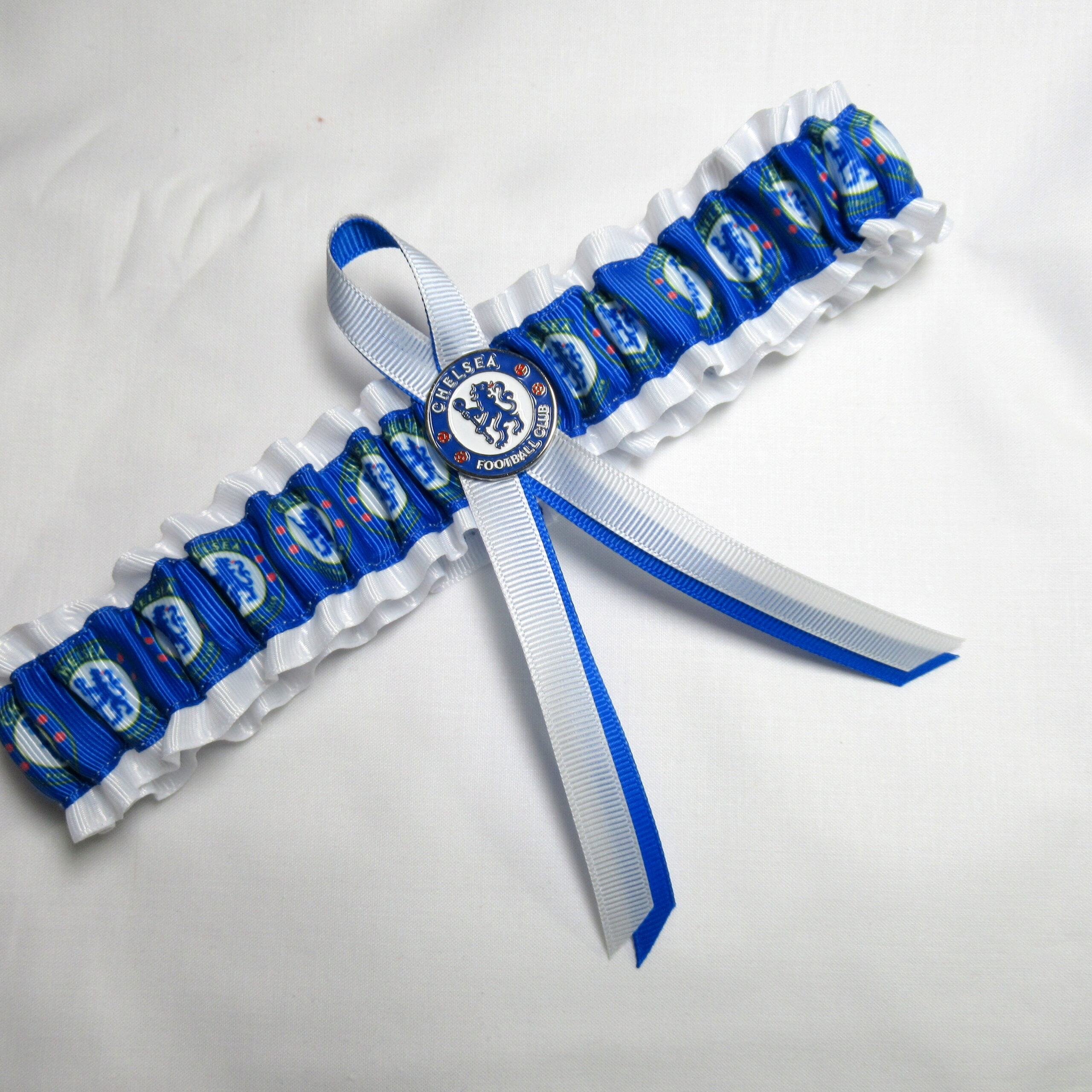 Chelsea Football Team Bridal Wedding Garter - GracefulGarters