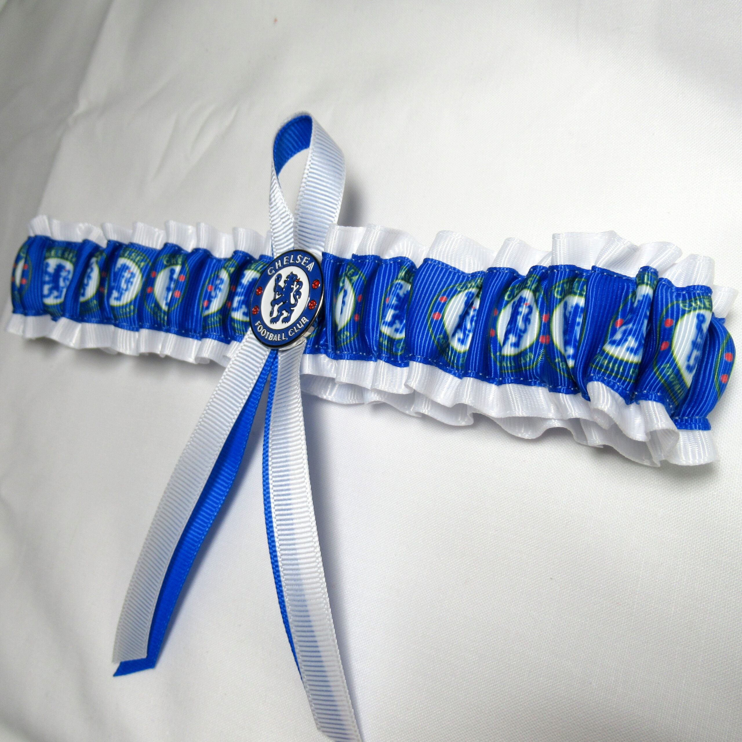 Chelsea Football Team Bridal Wedding Garter - GracefulGarters