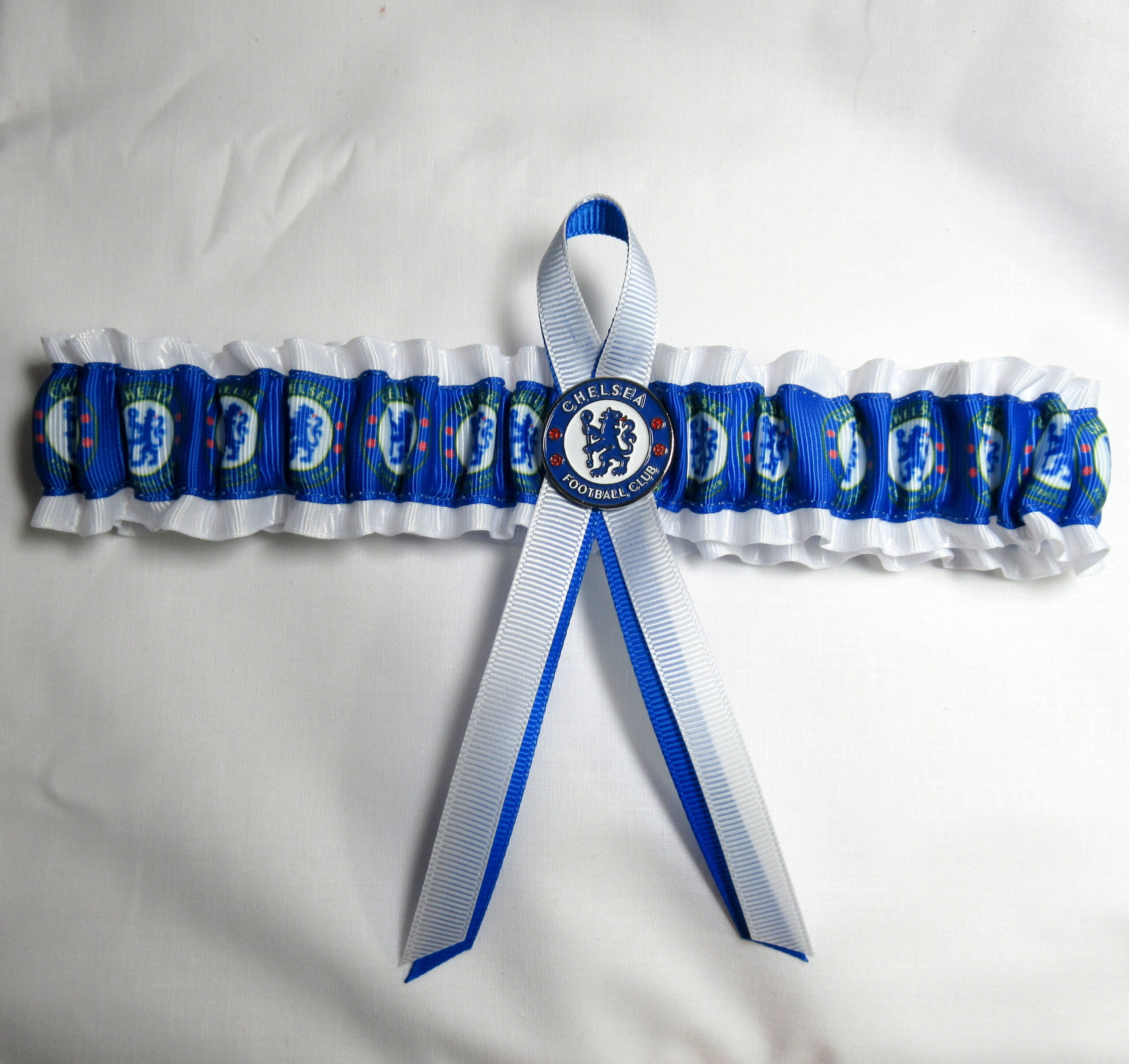 Chelsea Football Team Bridal Wedding Garter - GracefulGarters